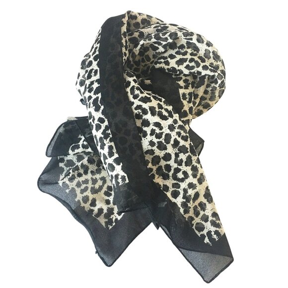 Vintage Italy | Accessories | Vintage Black White Animal Print Wild ...